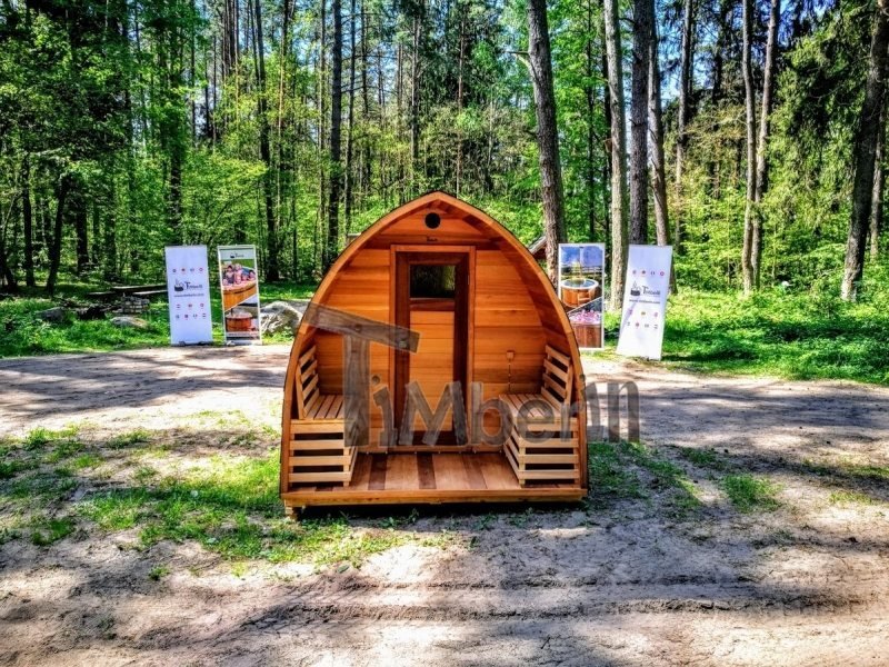 Saunafass iglu design red cedar