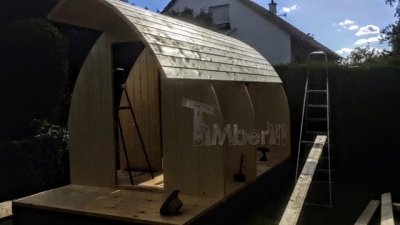 101 Fasssauna Saunafass Garten | Outdoor Sauna mit Holzofen